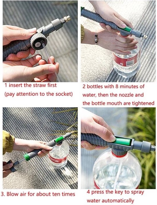 Hoge druk spuit - Plantspuit - Waterjet - Hogedrukreiniger - Tuin ...