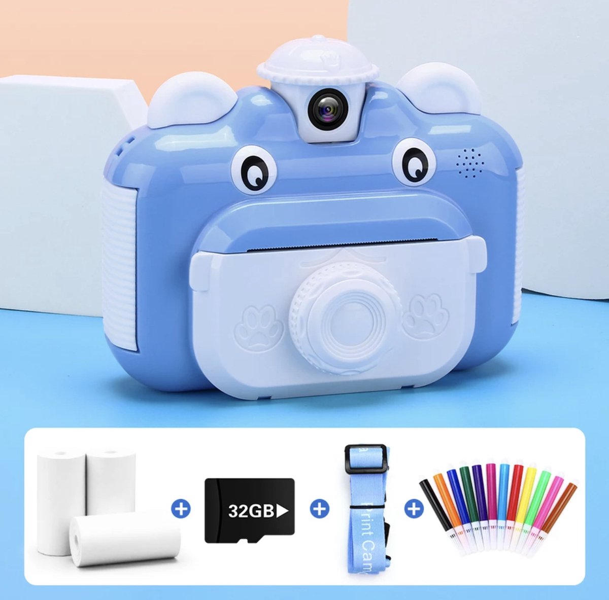 3 IN 1 Digitale Kindercamera + Instant print | Fototoestel voor ...