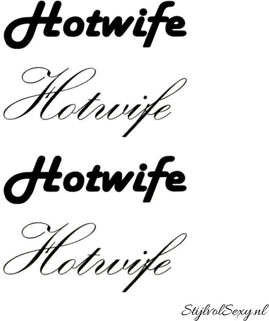 Tatouage temporaire Hotwife - Tatouages amovibles - Stick on Tattoos ...