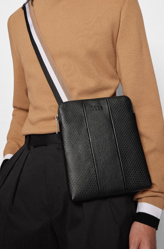 Hugo Boss BOSS Heren Crossbody tas Leer - Zwart | bol