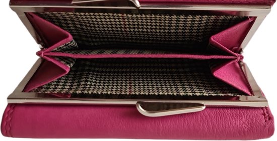 Louis Wallis Portemonnee met Knip - RFID - Roze | bol