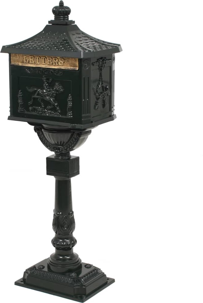 Staande brievenbus vintage stijl roestbestendig aluminium groen | bol.com