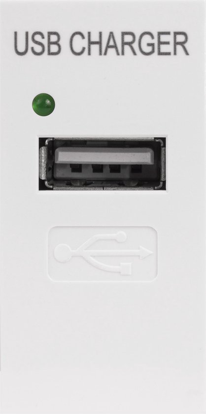 Maclean - USB-contactdoos tot 1A Modulaire wandcontactdoos inbouw (USB ...