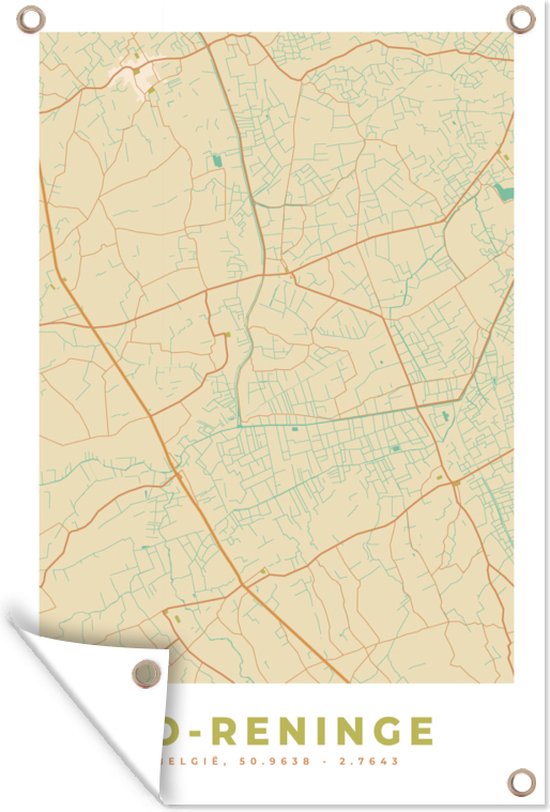 Tuinposters buiten België - Lo-Reninge - Plattegrond - Kaart ...