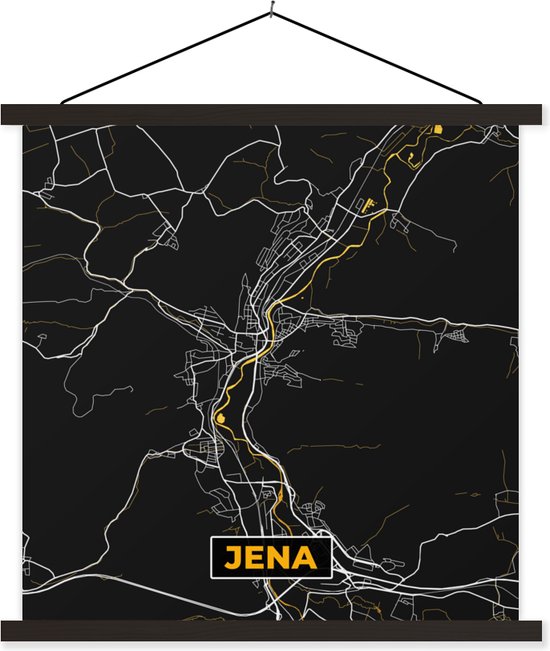 Posterhanger incl. Poster - Schoolplaat - Stadskaart – Kaart – Jena ...