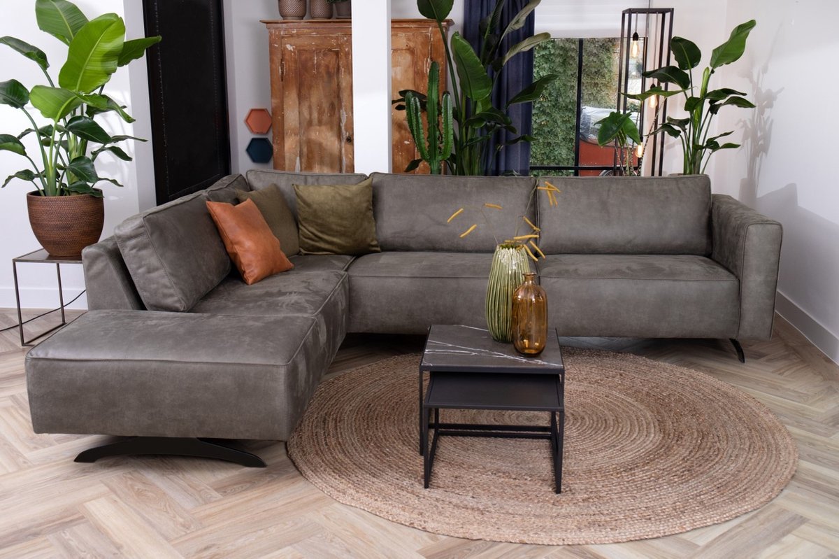 JaxxChoice - hoekbank Boyd groen - hoek links | bol.com