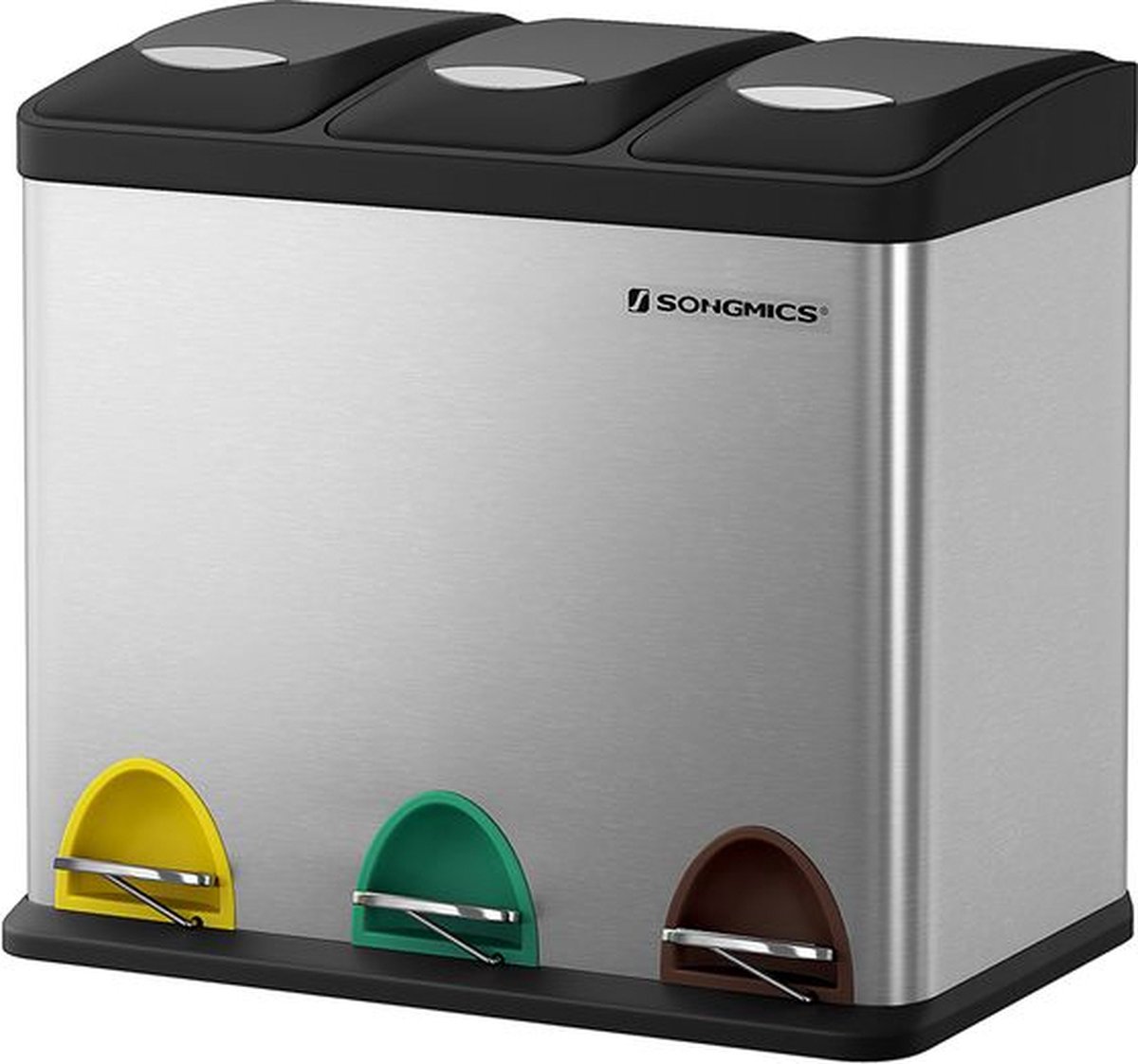 WoonWerkInterieur - RVS Afvalbak - Vuilnisbak - Metalen Pedaal Emmer ...