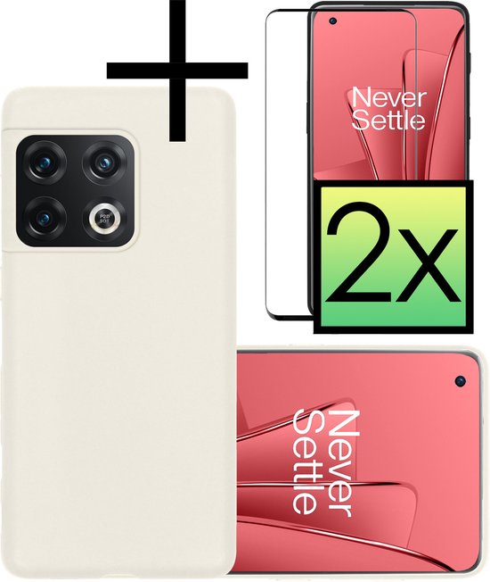 OnePlus 10 Pro Hoesje Back Cover Siliconen Case Hoes Met 2x ...