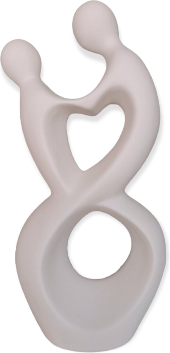 Gilde Handwerk Sculptuur Beeld Verbinding Wit Keramiek 37cm | bol.com