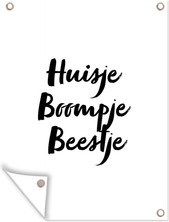 Tuinposter - Huisje boompje beestje - Liefde - Tuin - 120x160 cm ...