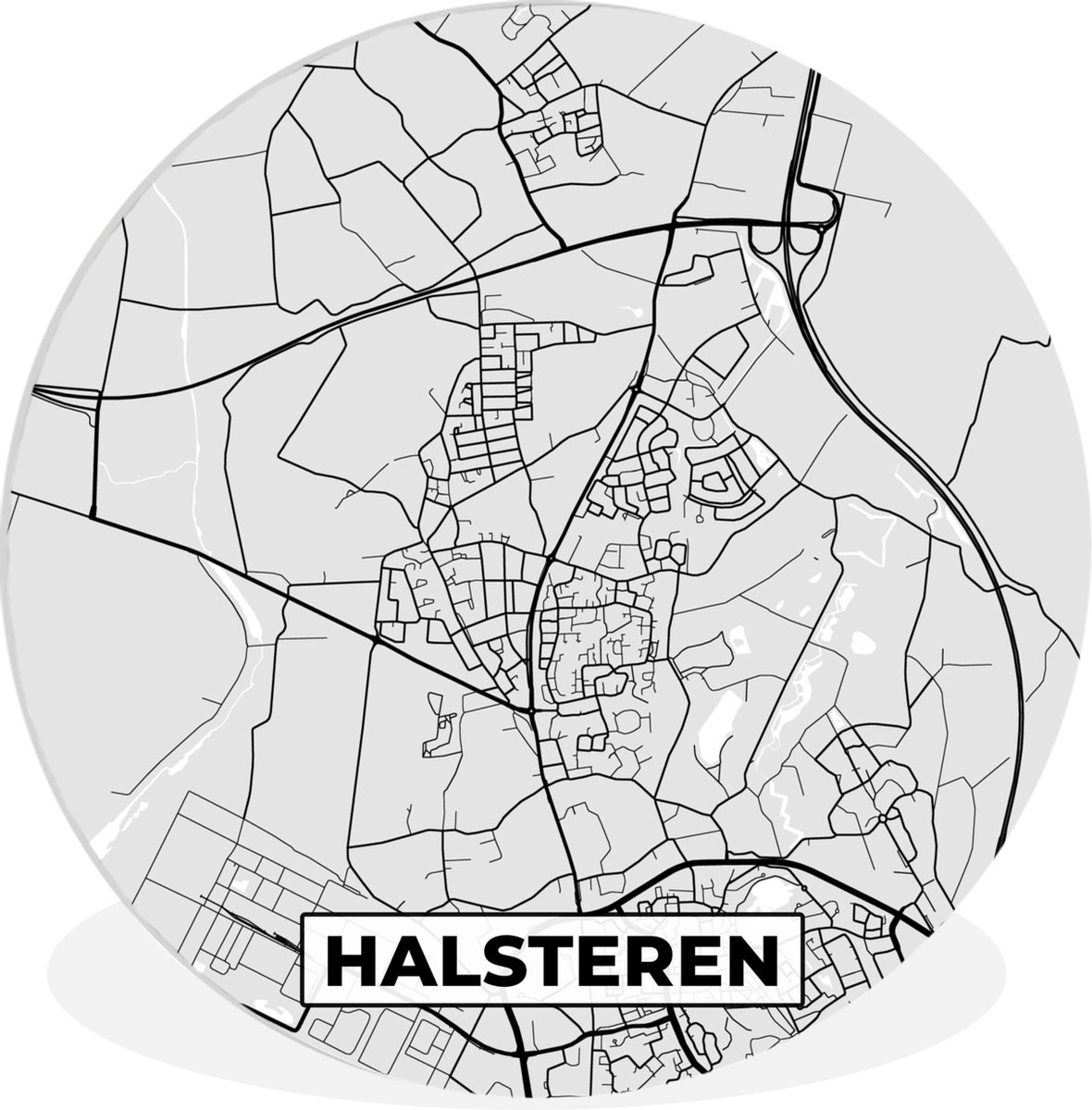 Wall Circle - Wall Circle Indoor - Map - Halsteren - Map - City Map ...