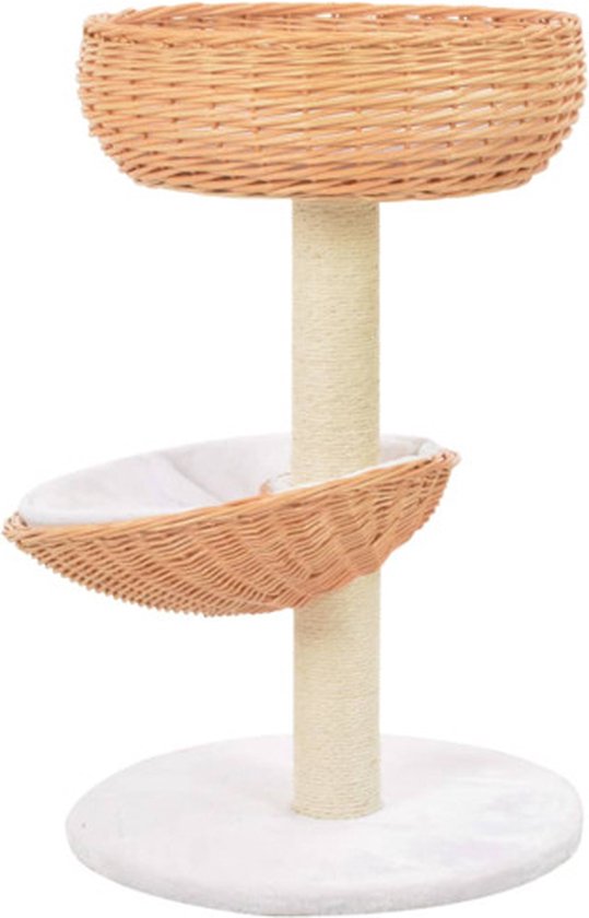 VDXL Kattenkrabpaal met sisal krabpaal natuurlijk wilgenhout | bol.com