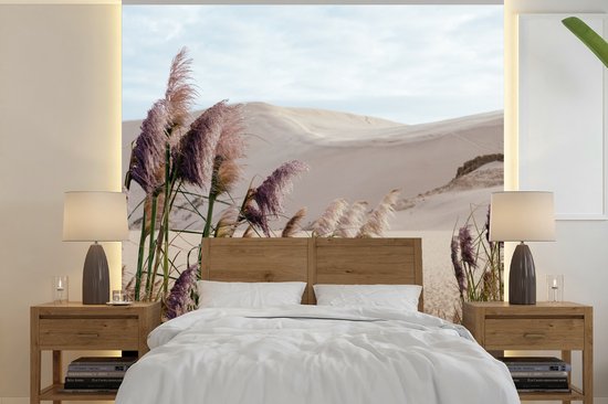 Behang - Fotobehang Natuur - Gras - Riet - Breedte 300 cm x hoogte 300 ...