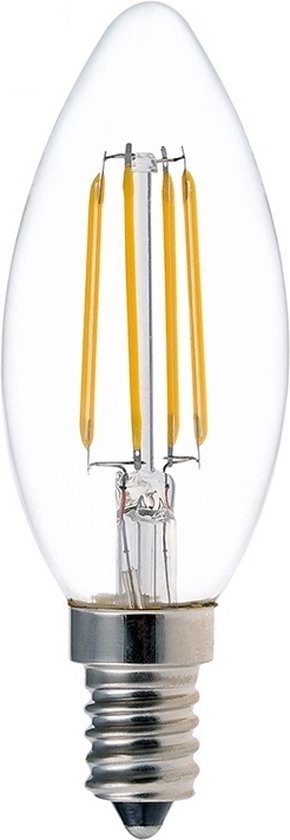 Tsong Led Filament Lamp Dimbaar E14 C37 5w Vervangt 40w 2700k