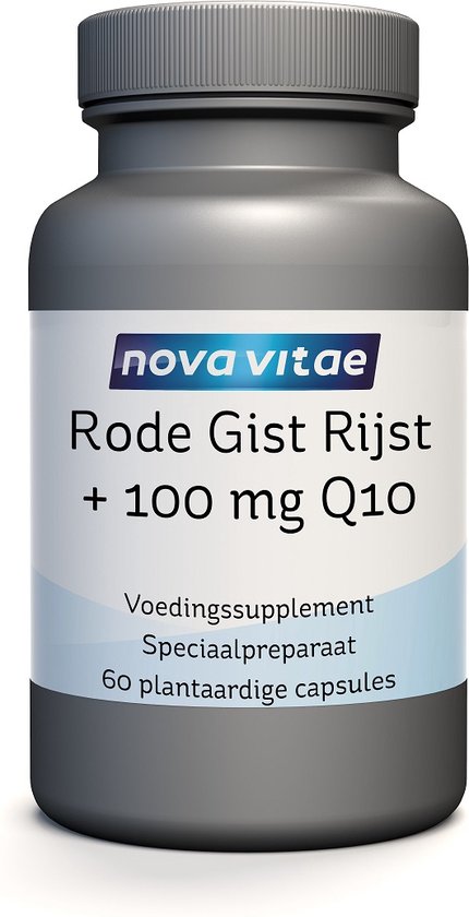 Nova Vitae - Rode Gist Rijst + 100 mg Q10 - 60 capsules | bol.com