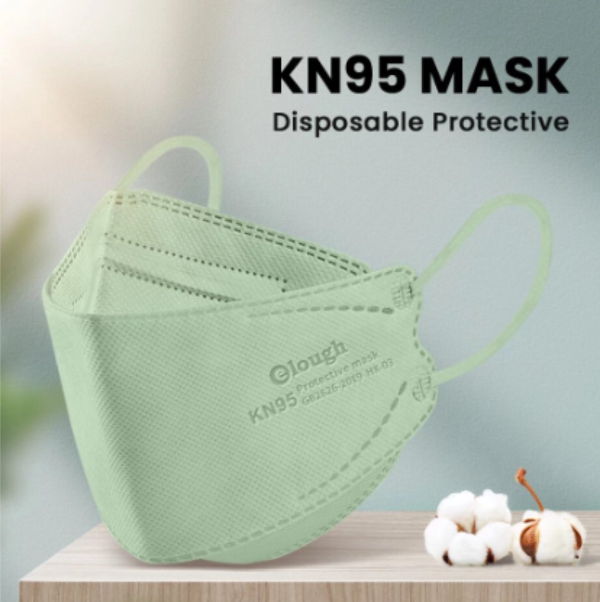 FFP2 Mondkapje - FFP2 Mondmasker - KN95 - 10 Stuks - groen | bol.com
