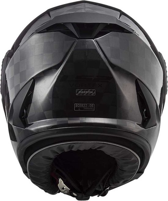 Ls2 Ff313 Vortex motorhelm, Koolstofvezel, polycarbonaat en staal, UV ...