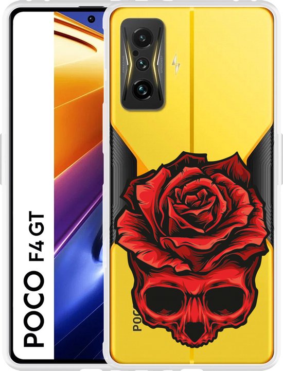 Xiaomi Poco F4 GT Hoesje Red Skull - Designed by Cazy | bol