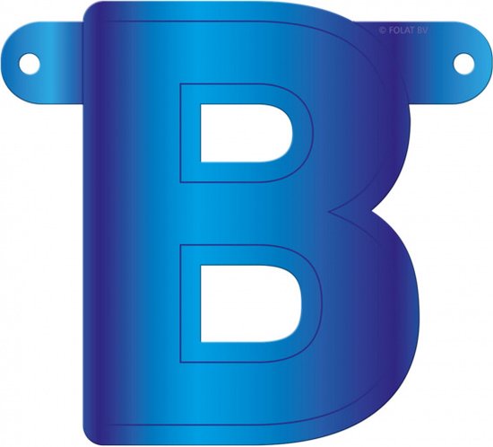 banner letter "B" 12,5 x 11 cm karton blauw | bol.com