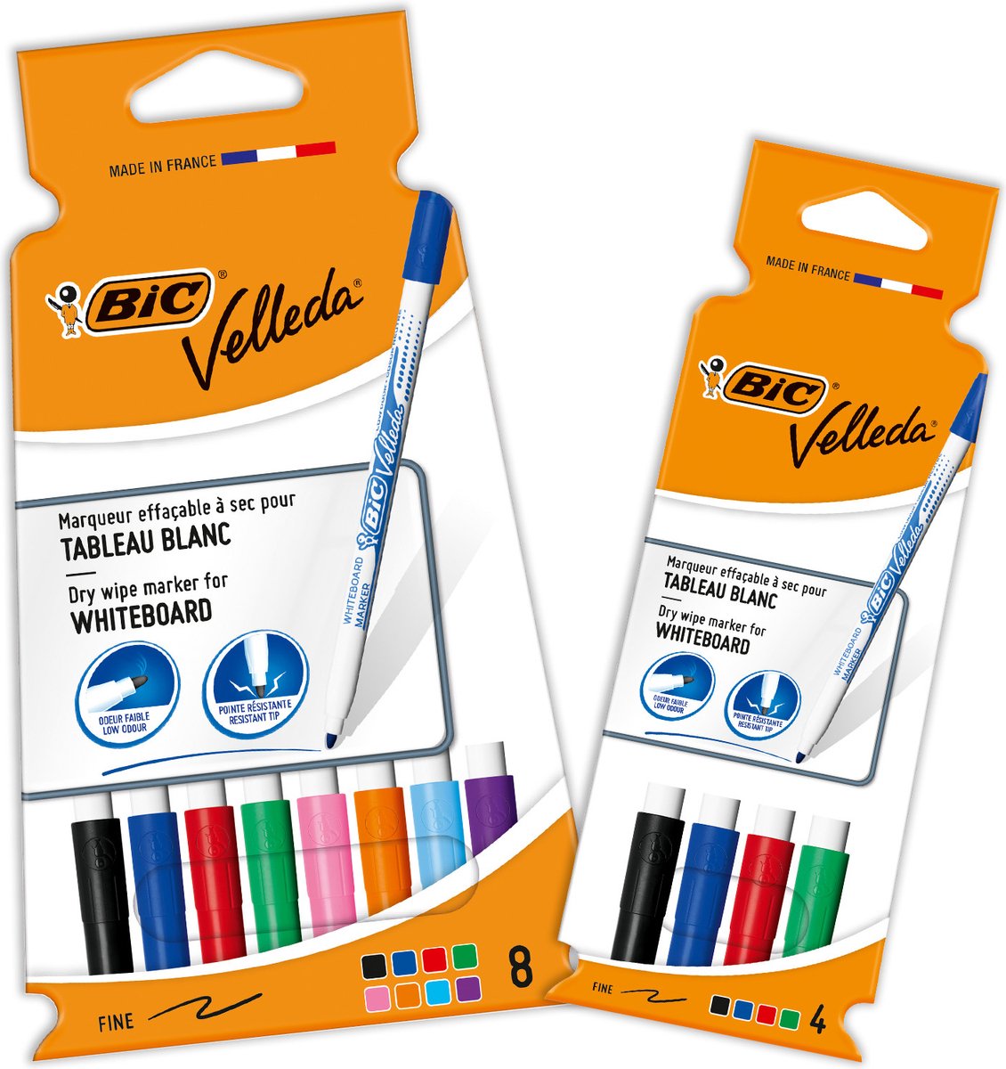 BIC Velleda Whiteboard Stiften voor Whiteboards en Wisbordjes - medium ...