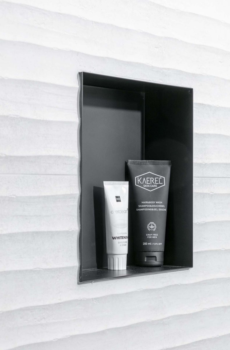 Plieger Inbox Inbouwnis - Opbouwnis - RVS - 30x30x10cm - Matzwart | bol.com