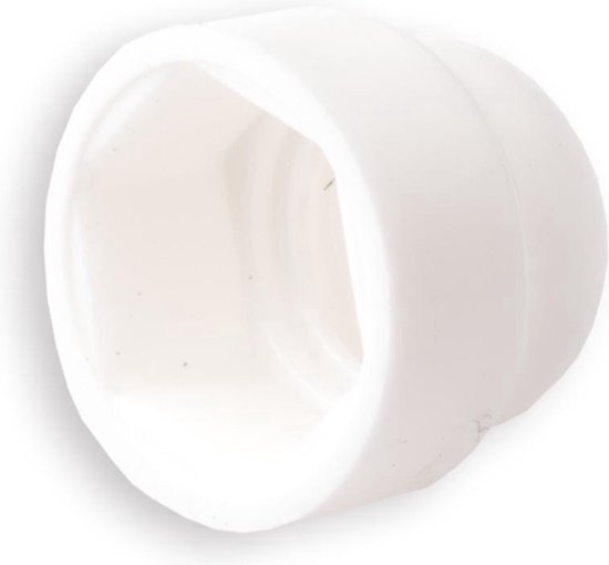 (24 STUKS) M5 AFDEKKAP WIT (RONDE VORM) VOOR VOOR ZESKANT BOUT OF MOER ...