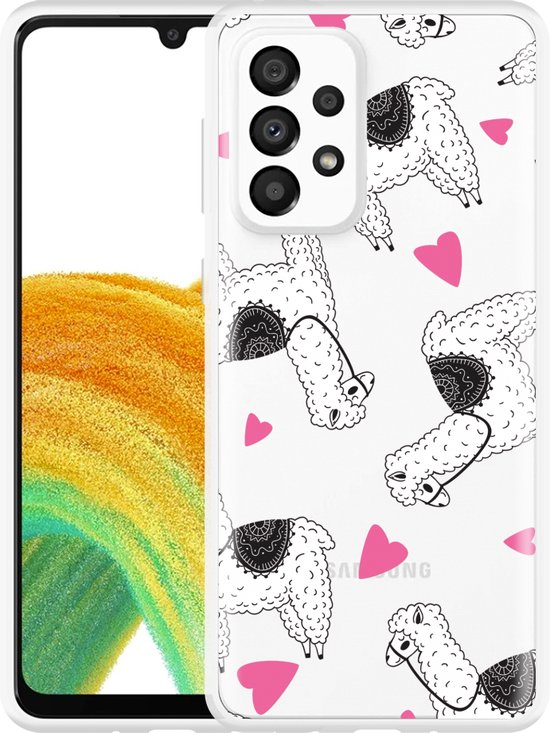 Cazy Hoesje geschikt voor Samsung Galaxy A33 - Alpaca | bol