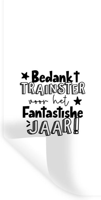 Muurstickers - Sticker Folie - Quote - Trainster - Bedankt - Coach ...