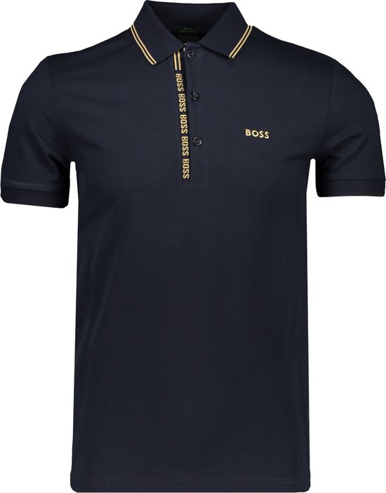 Hugo Boss Polo Blauw voor heren - Lente/Zomer Collectie | bol.com