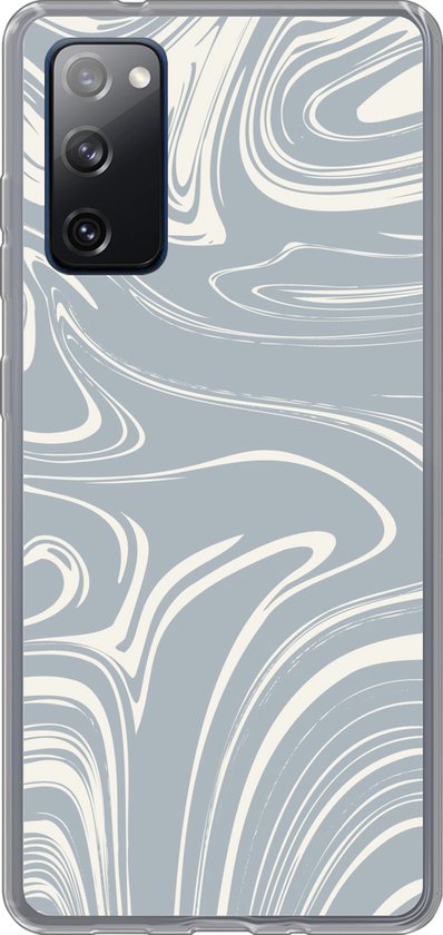Telefoonhoesje Geschikt voor Samsung Galaxy S20 FE hoesje - Marmer print - Geel -... | bol