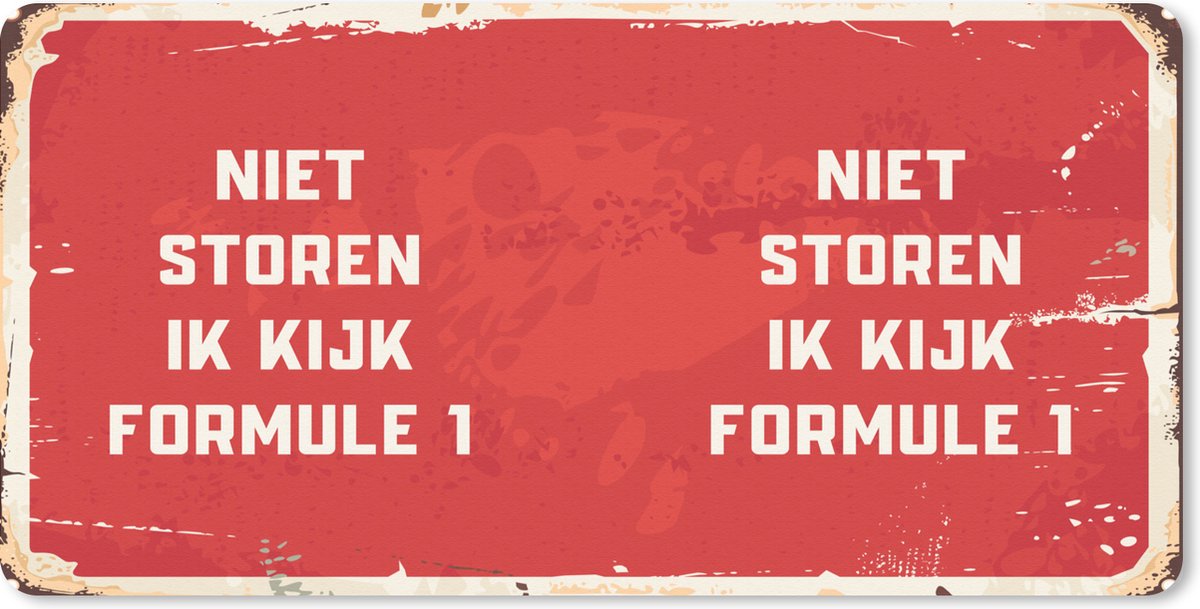 Bureau onderlegger - Muismat - Bureau mat - Niet storen ik kijk Formule ...