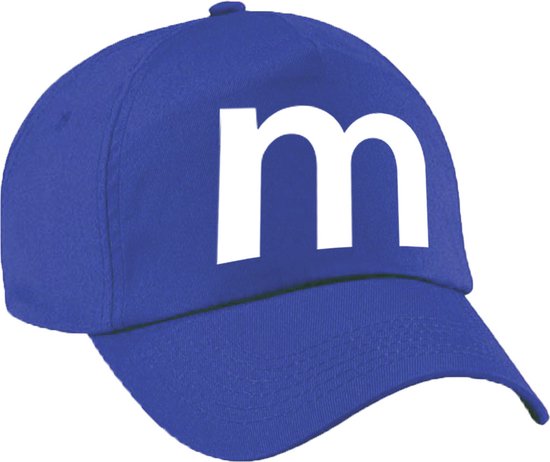 Letter M pet / cap blauw voor jongens en meisjes - baseball cap - M en ...
