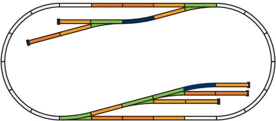 H0 Piko A-rails 55330 Uitbreidingsset Set D | bol.com