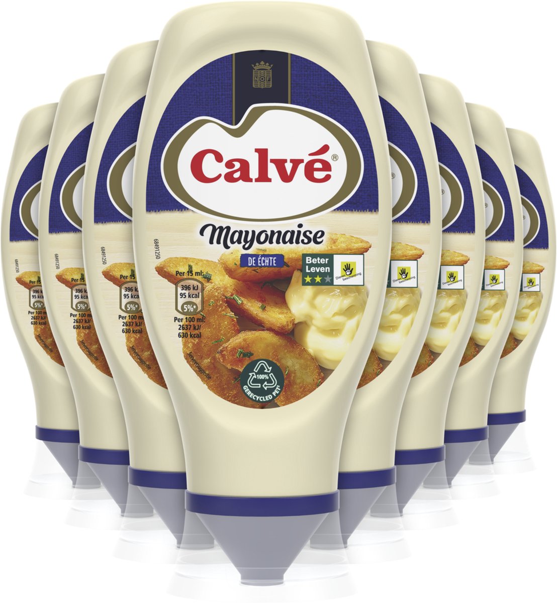 Calve Mayonaise Knijpfles - 8 x 430 ml - voordeelverpakking | bol.com