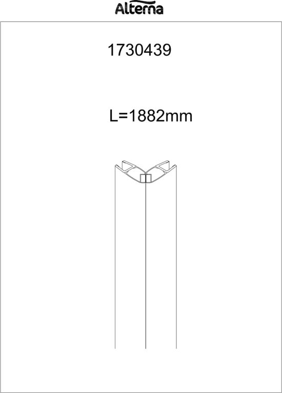 Guo Free basic magneetstrip hoek 1882mm set transparant, transparant | bol