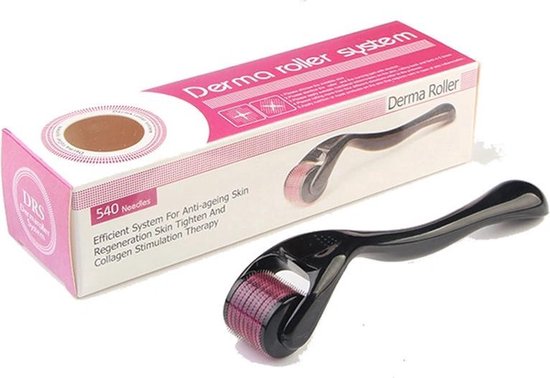 DermaSyis Dermaroller 540 naalden - Derma Roller met Titanium naalden ...