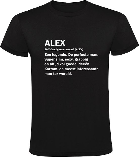 Alex | Heren t-shirt | jarig | verjaardagkado | verjaardag kado ...