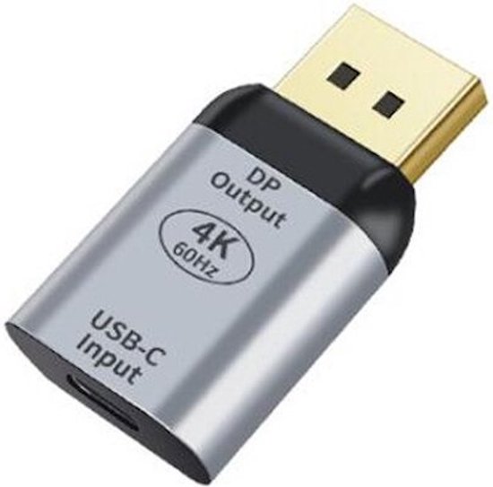 Usb C naar Male Display Port Adapter - Usb C to Male DP Adapter | bol