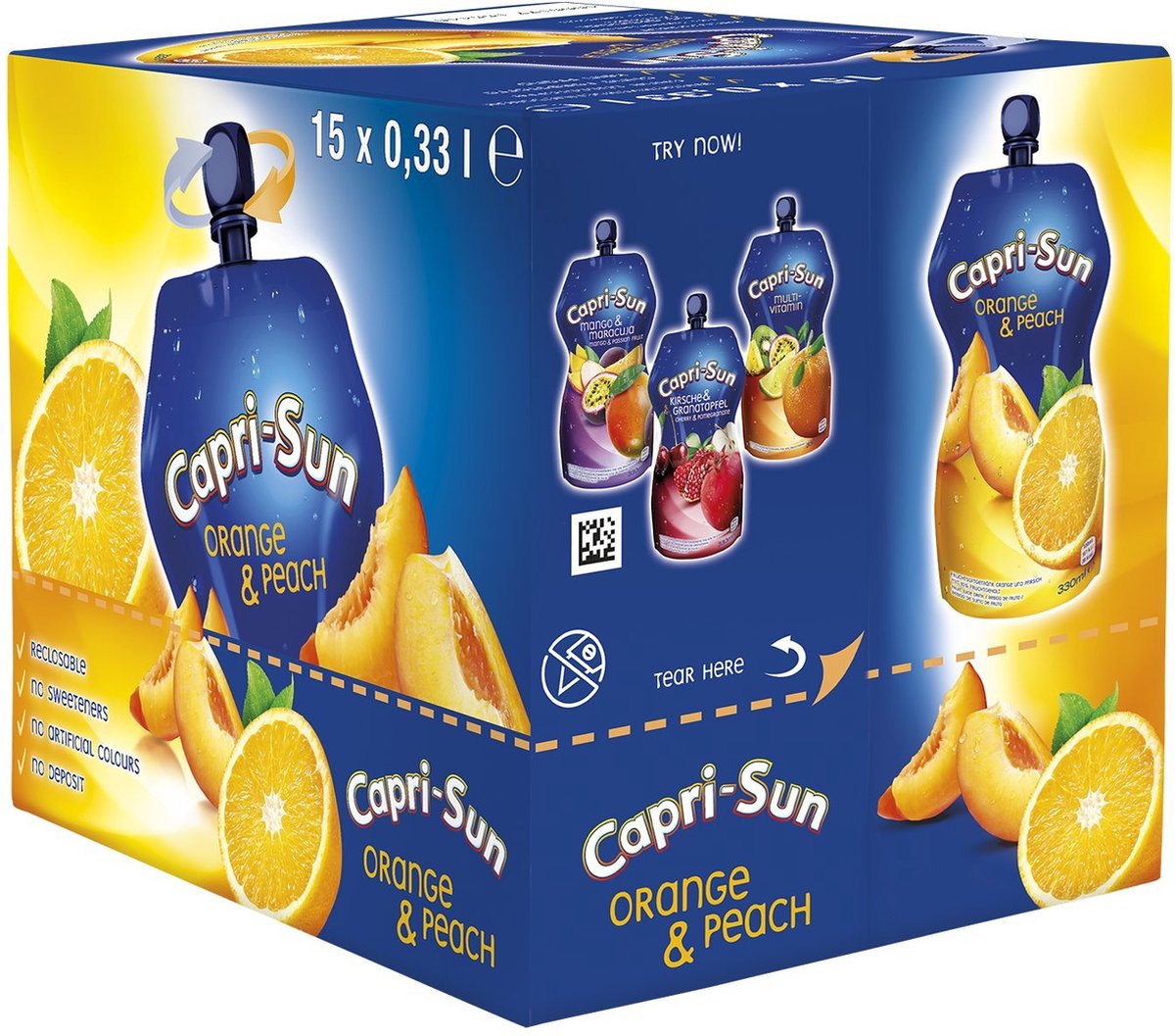 Capri-Sun - Orange & Peach - 15x 330ml | bol