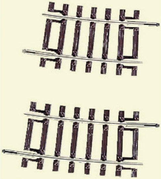 H0 Roco RocoLine (zonder ballastbed) 42408 Gebogen rails 12 stuk(s) | bol.com