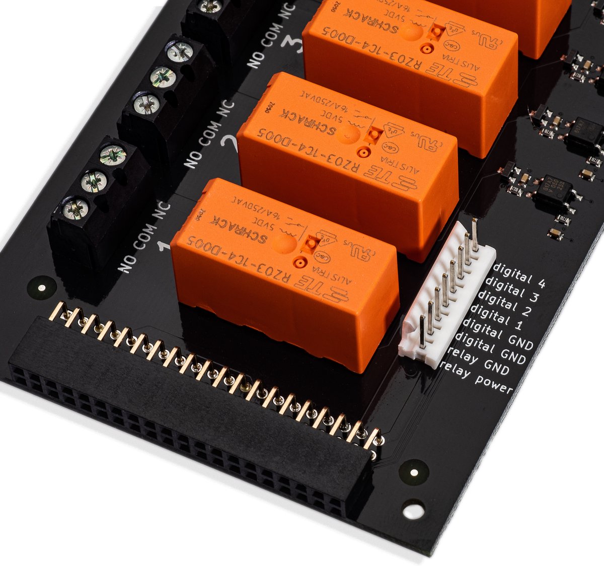 QEC - 5V 4 kanaals relais module - met hoge kwaliteit 16A 230V AC ...