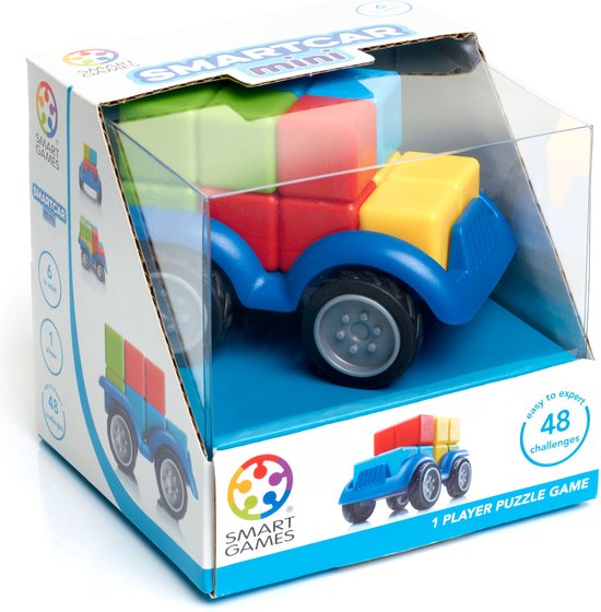 SmartGames - SmartCar Mini - 48 opdrachten - 3D puzzel in supercompact ...