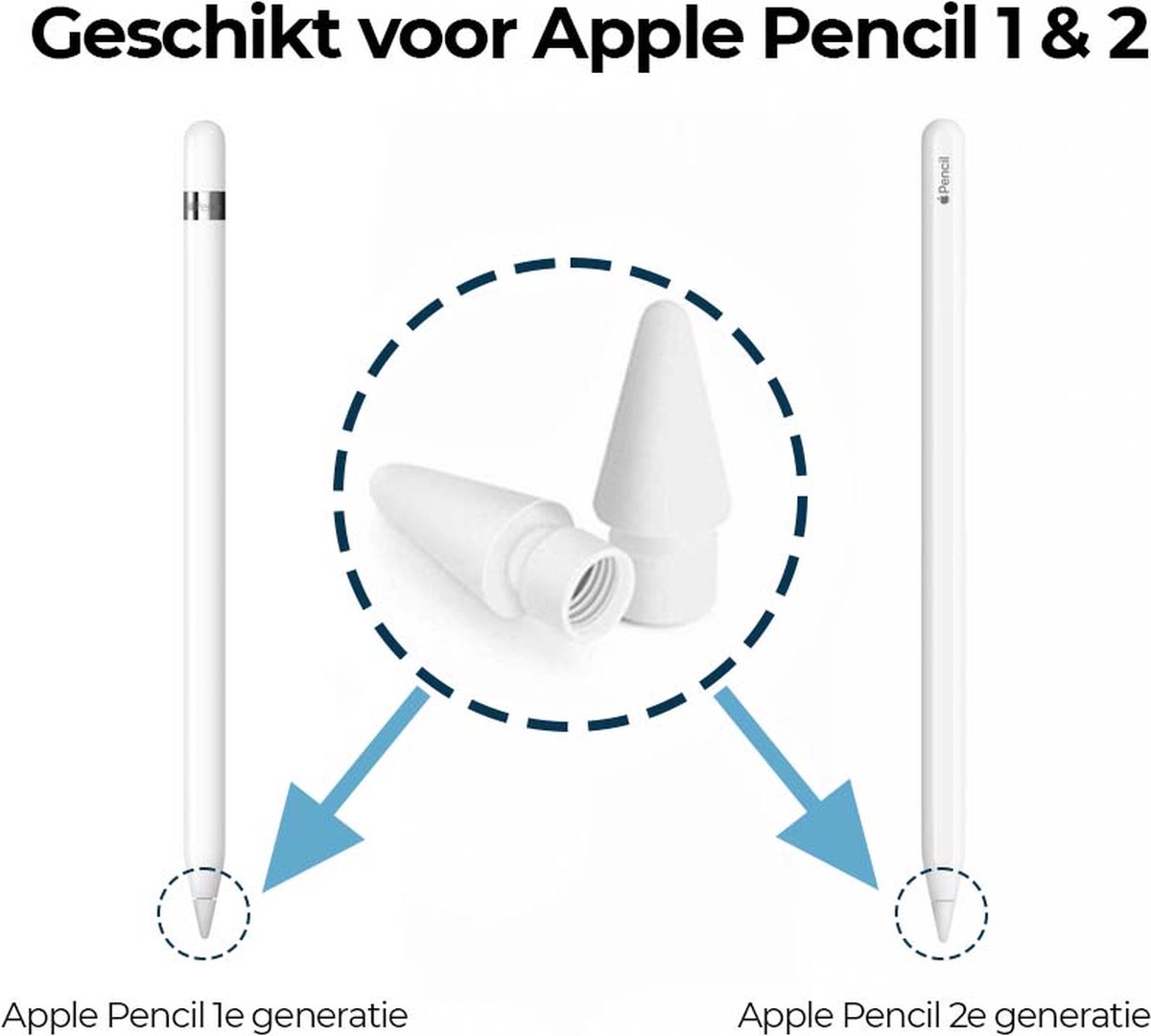 78Goods Vervangende punt voor Apple Pencil 1/2 - 1 stuks - Apple Pencil ... 78Goods Vervangende punt voor Apple Pencil 1/2 - 1 stuks - Apple Pencil ...