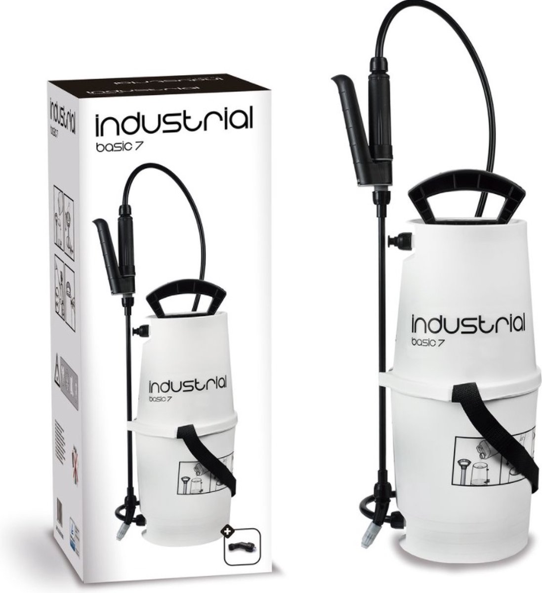 Industrial Basic 7 - 5L drukspuit (bestand tegen zuren,chloor,azijn) | bol