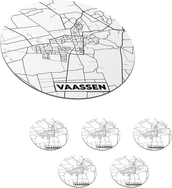 Onderzetters voor glazen - Rond - Vaassen - Stadskaart - Kaart ...