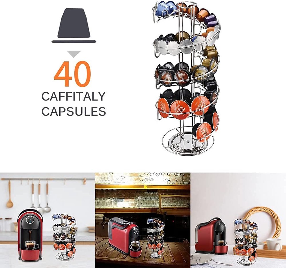 Luxe Koffiecapsulehouder Capsule houder - Koffie standaard - Koffie ...