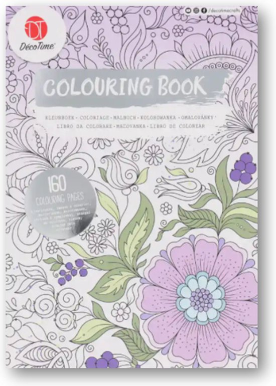 Kleurboek - Kleurplaten - Deco Time - 160 pagina's - Tekenboek - Voor ...