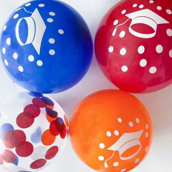 Geslaagd Ballonnen In The Pocket! 30CM (8ST) | Geslaagd Hoedjes ...