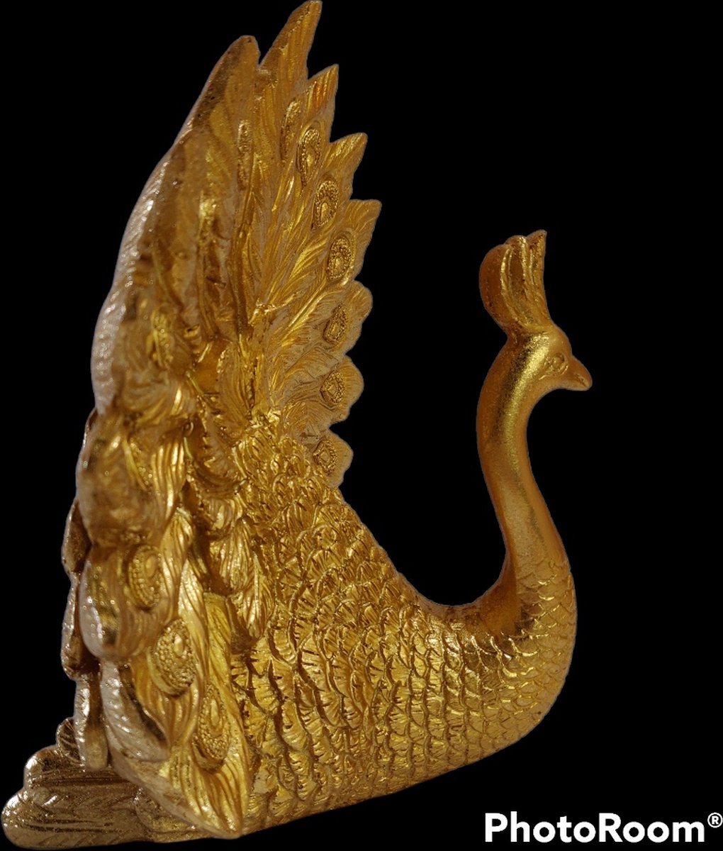 Pauw Goud Decoratie 23 cm hoog | bol.com