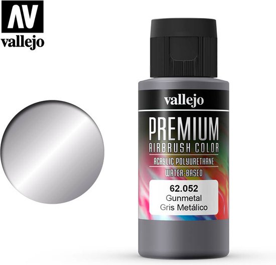 Premium Color Gunmetal - 60ml - Vallejo - VAL-62052 | bol.com
